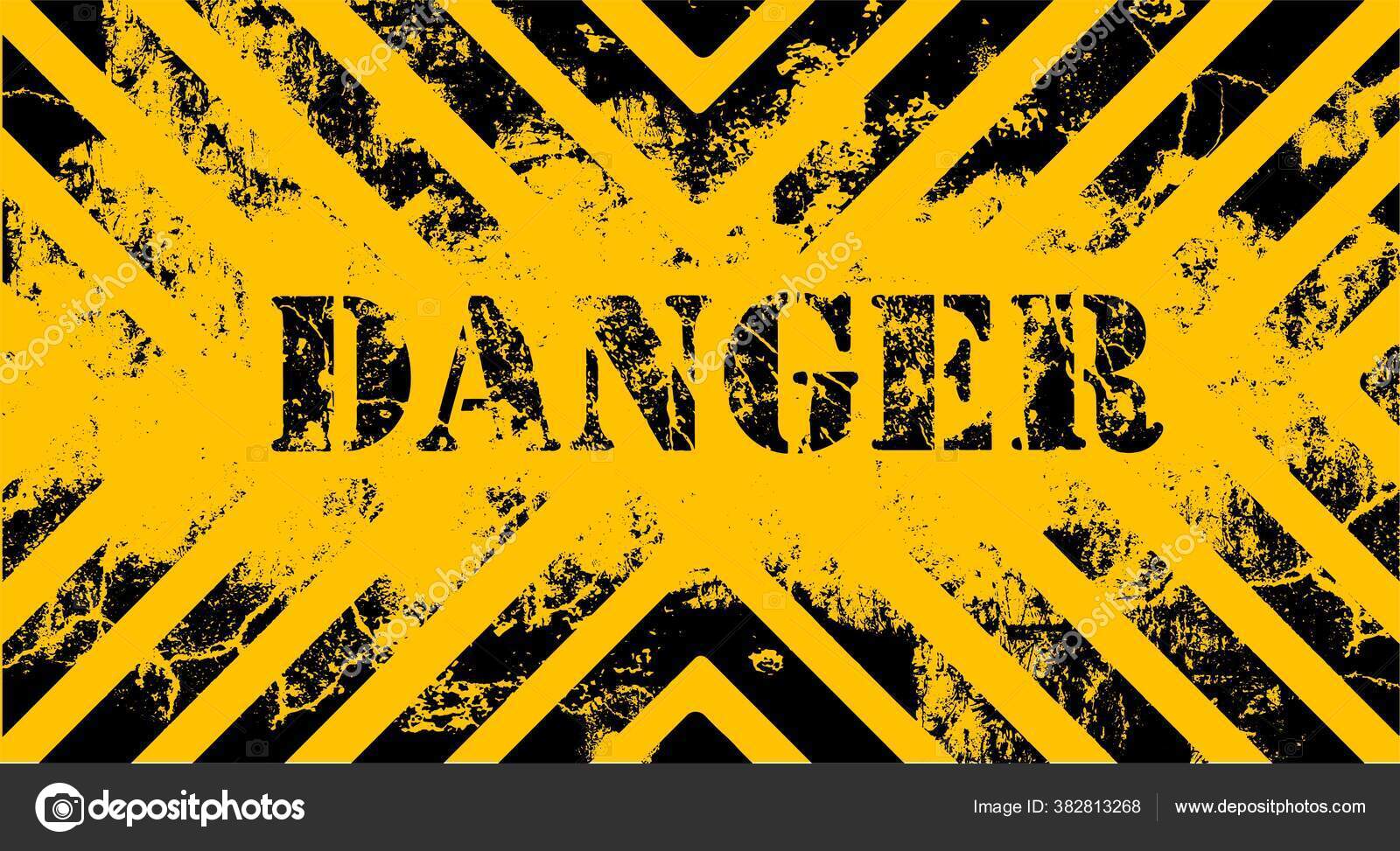 Danger Sign Yellow Background Stock Vector Image by ©selim123 #382813268