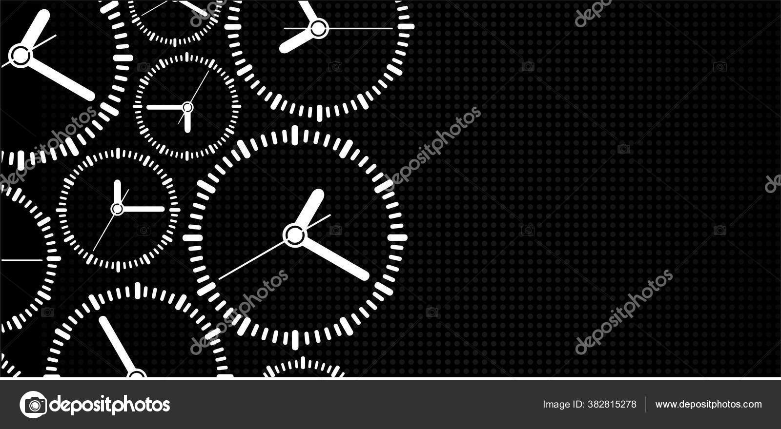 Wall Background Wall Clocks Stock Vector by ©selim123 382815278