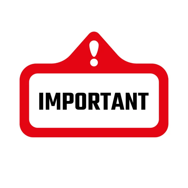 Anúncio Importante Sinal Fundo Branco Vetor de ©selim123 390266906
