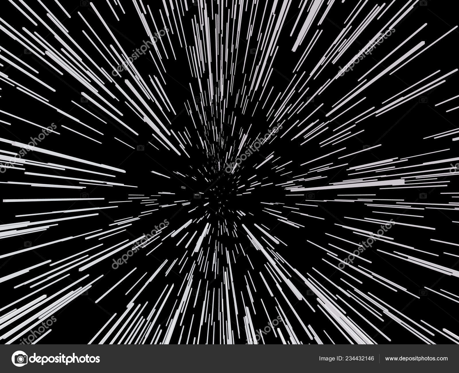 Abstract Background Effect Acceleration Lot White Lines Black ...