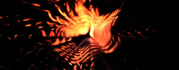 Light particle trails. Light explosion star with glowing particles and ...