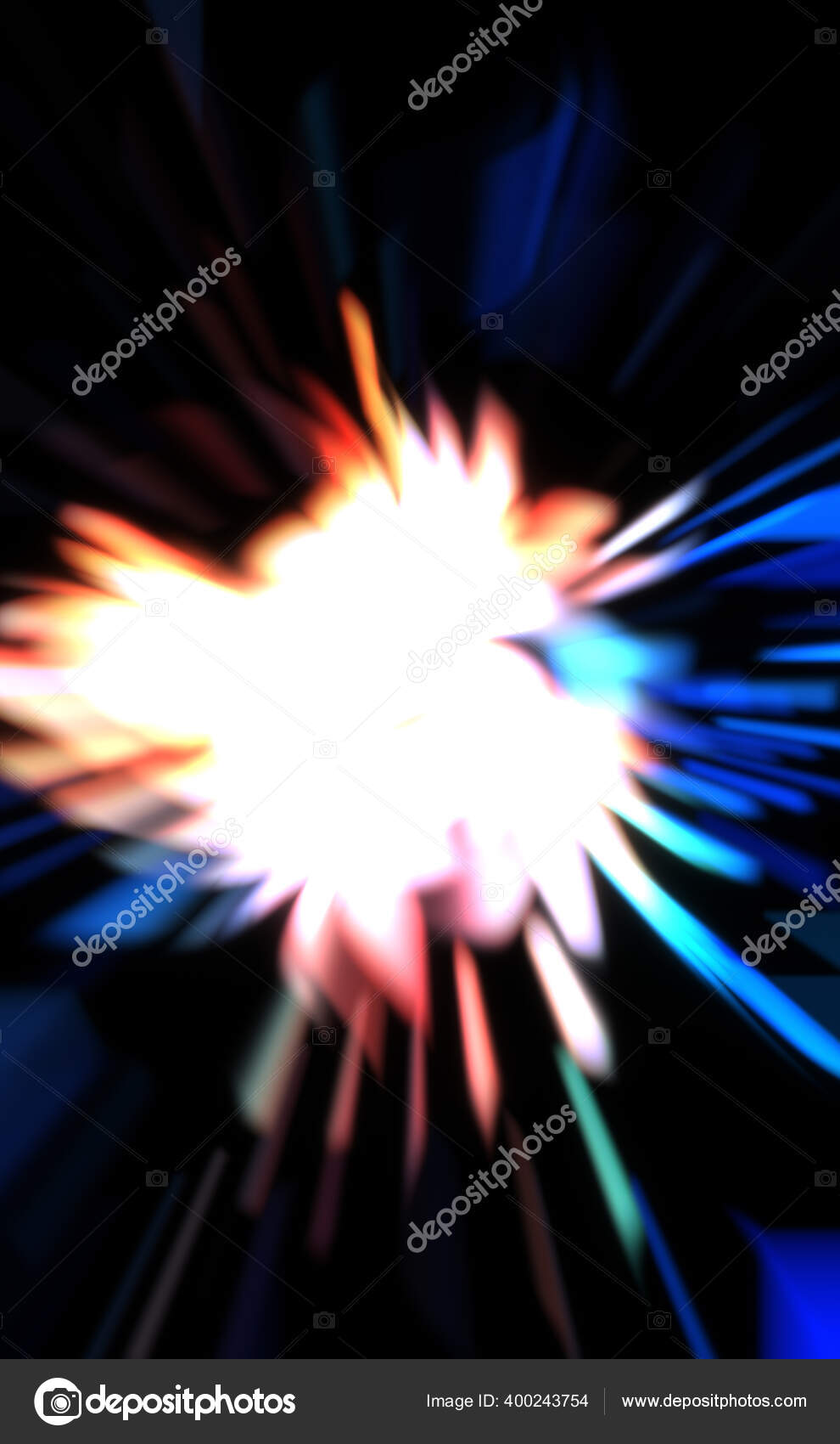 Light Particle Trails Light Explosion Star Glowing Particles Lines ...