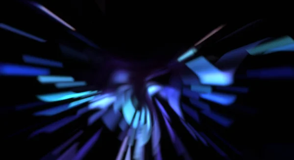 Light particle trails. Light explosion star with glowing particles and ...