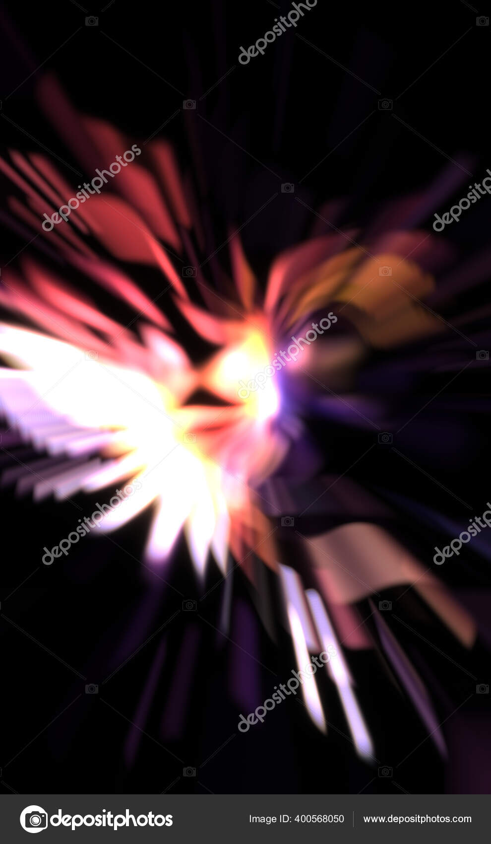 Light Particle Trails Light Explosion Star Glowing Particles Lines ...