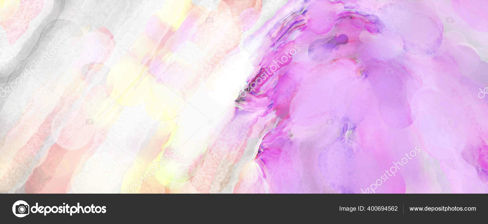 Watercolor Abstract Painting Pastel Colors Poster Wall Art Banner Card ...