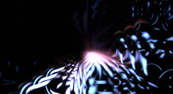 Light particle trails. Light explosion star with glowing particles and ...