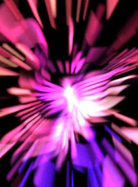 Light particle trails. Light explosion star with glowing particles and ...