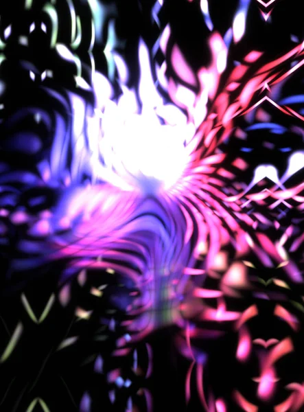 Light particle trails. Light explosion star with glowing particles and ...
