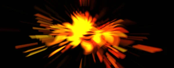 Light particle trails. Light explosion star with glowing particles and ...