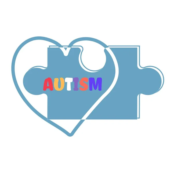 Autism Symbol Logo Icon Puzzle Shape Colorful Isolated White Background ...