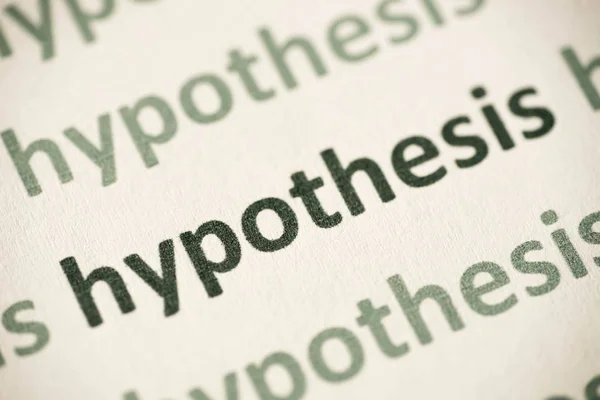Dictionary definition of word hypothesis — Stock Photo © aga77ta #77967658