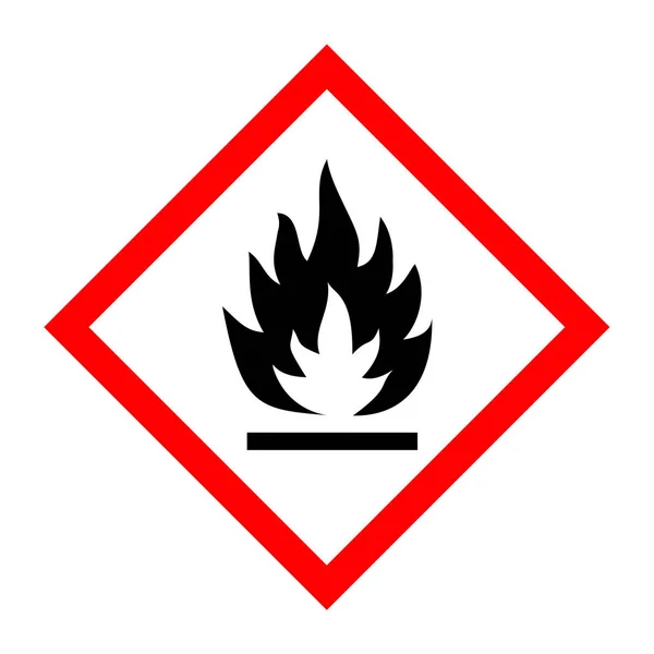 Flammable symbol sign — Stock Photo © PeterEtchells #172750262