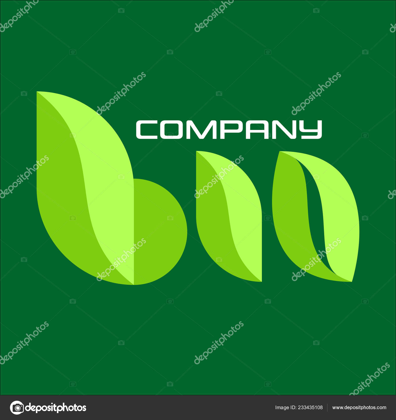 Bio Text Leaves Logo Stock Vector by ©Valentin1982 233435108