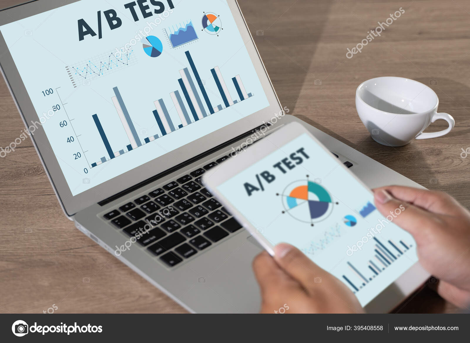 Test Laptop Table Man Work Test — Stock Photo © duiwoy #395408558