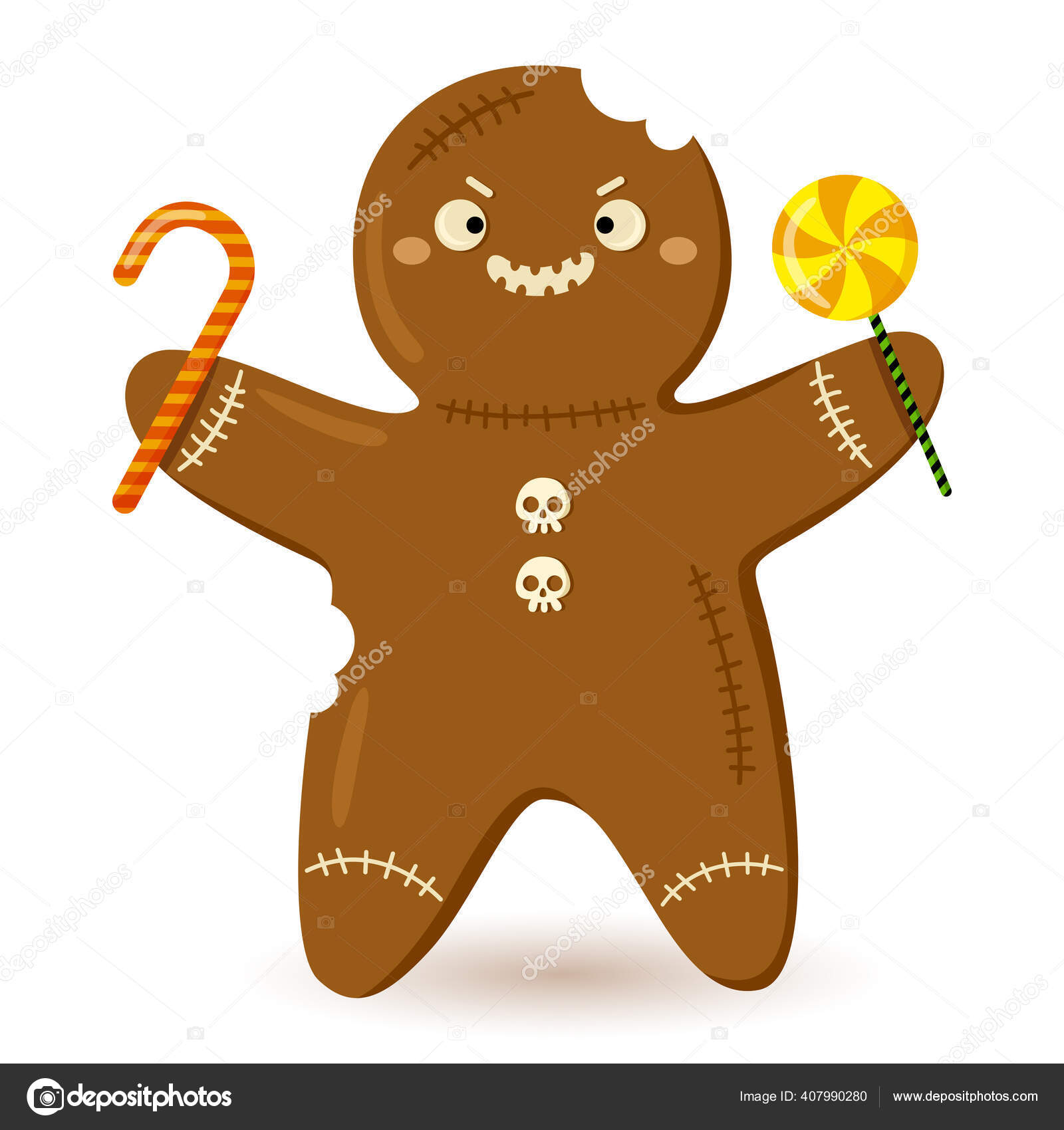 Cute Gingerbread Cartoon