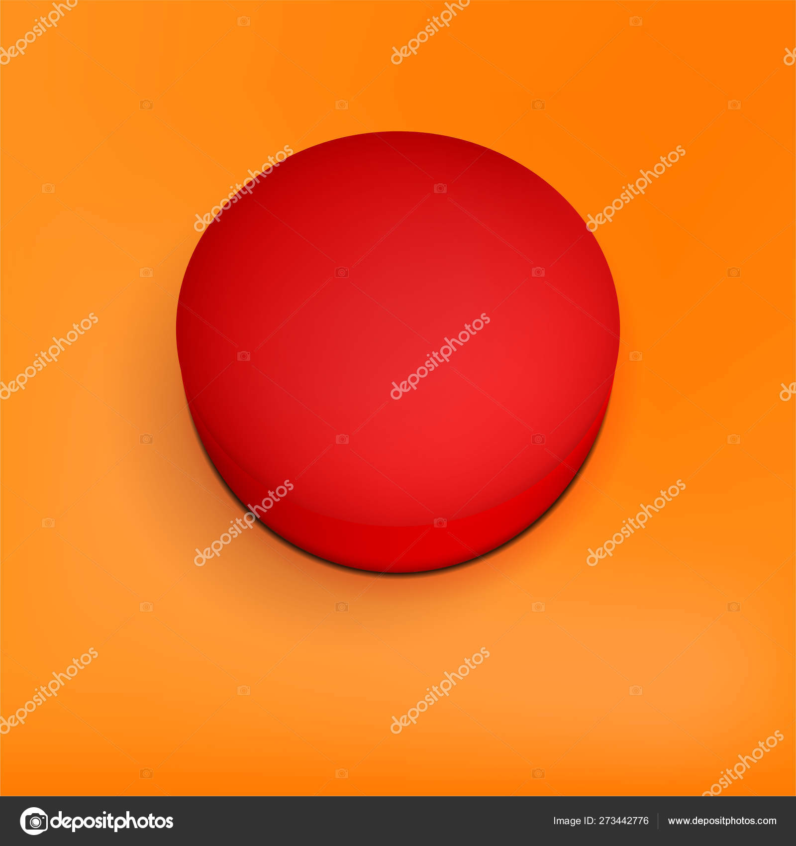 Blank red button with copy space for your text Stock Vector Image by ...