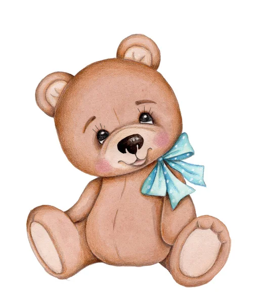 Blue Teddy Bear Drawing