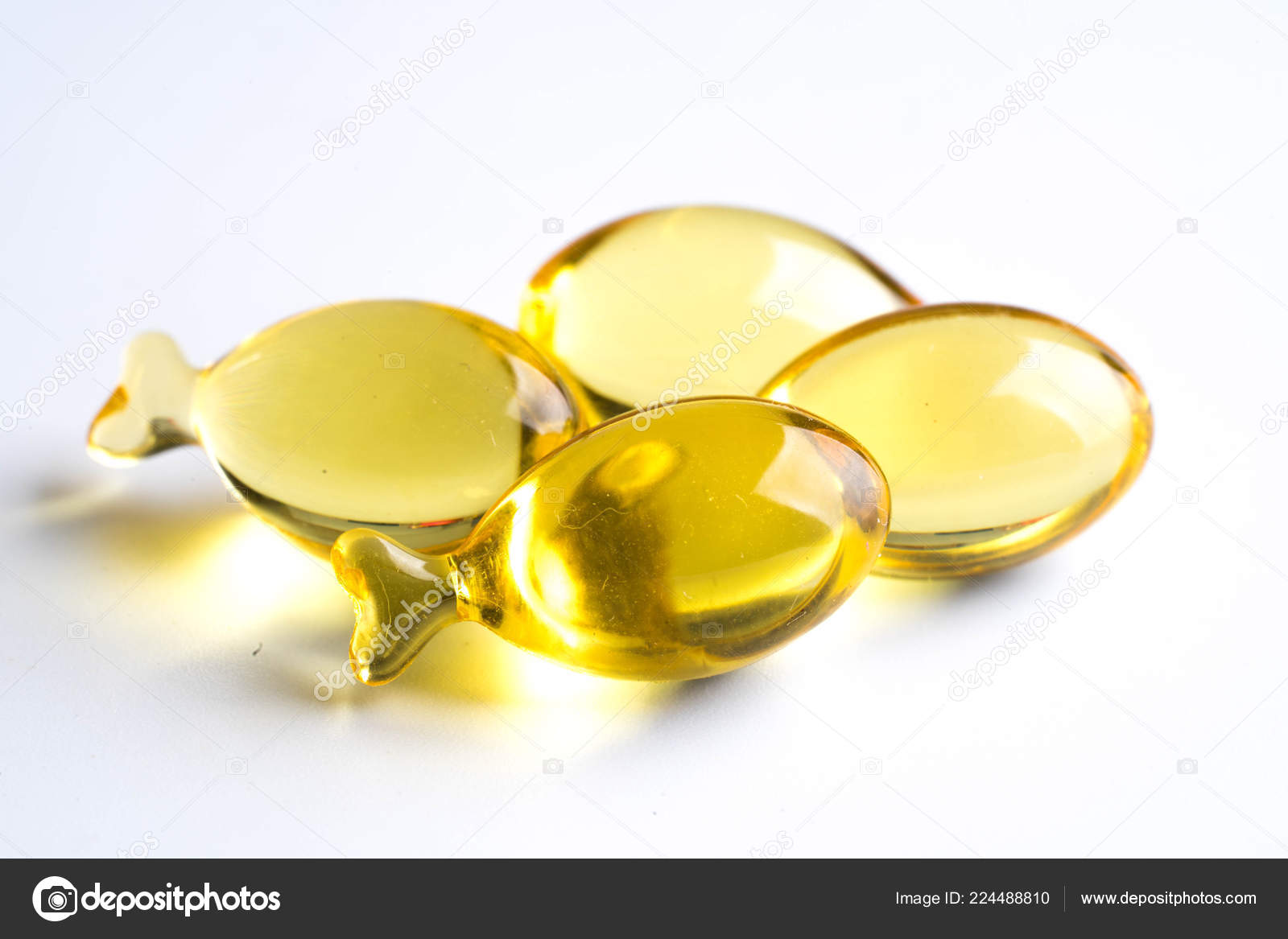 Omega Capsules White Background Fish Shape Stock Photo by ©onairjiw ...