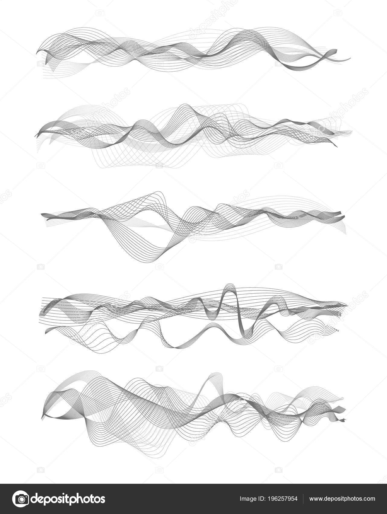 Vector music sound waves Stock Vector Image by ©Liubou #196257954