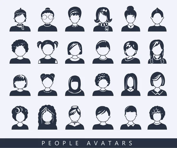 Avatars - Characters — Stock Vector © annafrajtova #55380965