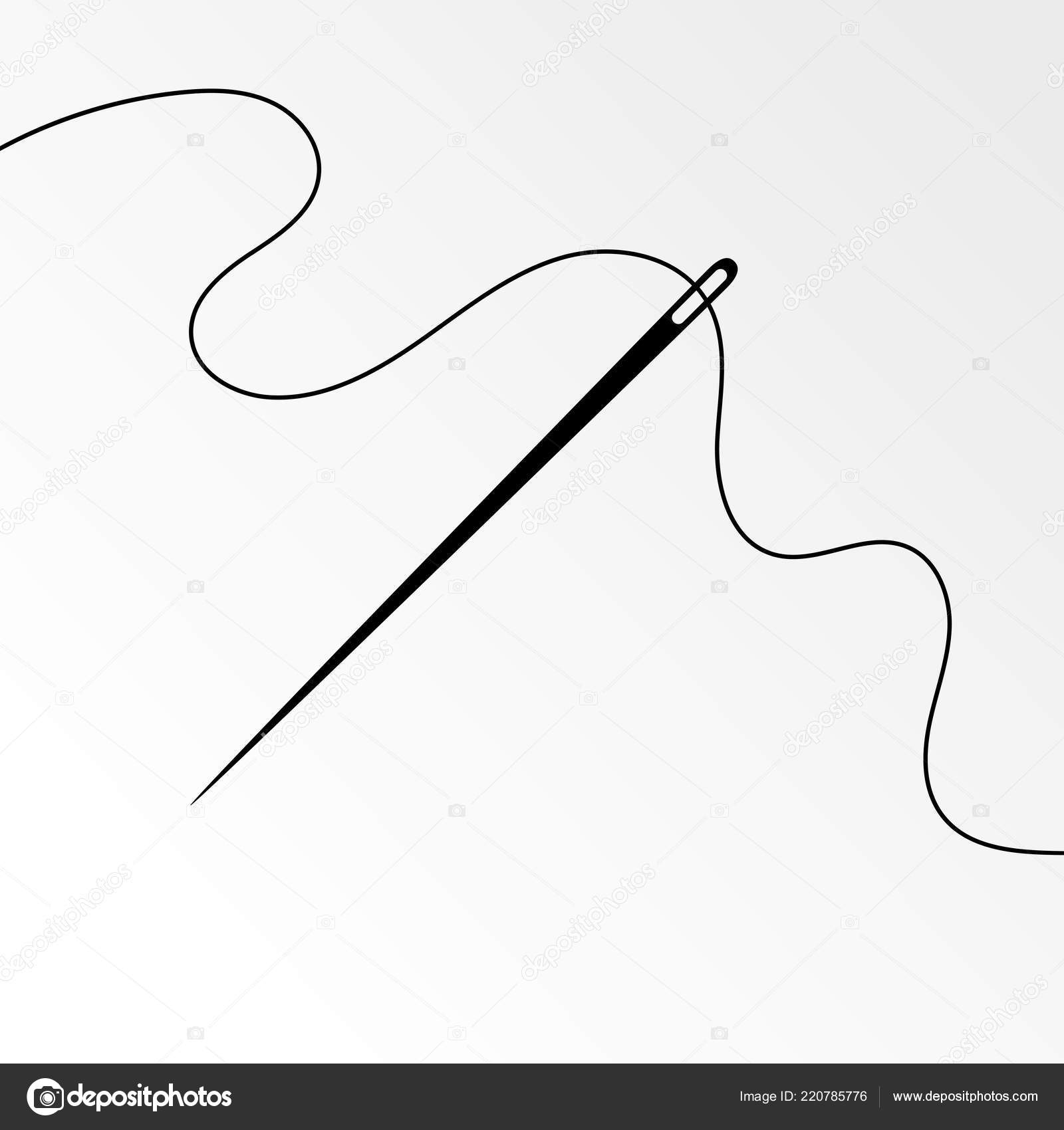 Sewing Needle Silhouette