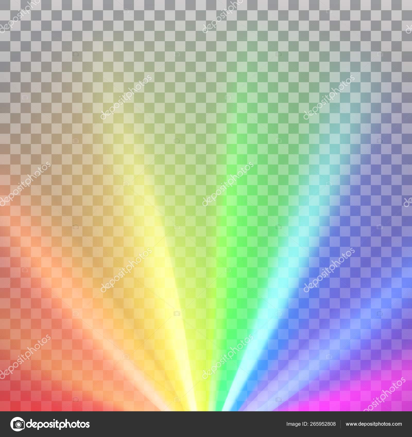Rainbow colored rays with color spectrum flare Stock Vector by ...