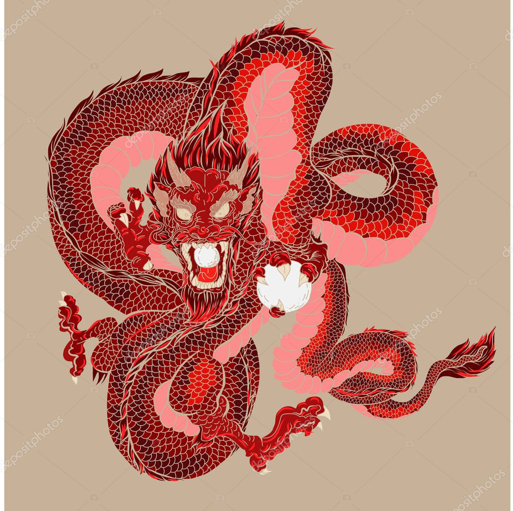 Tatuaggio Drago Giapponese Nero Drago Giapponese Immagini Senza Sfondo