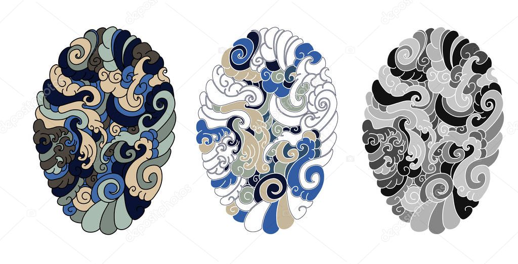 Renkli Bulut Dövme Gölgelendirme