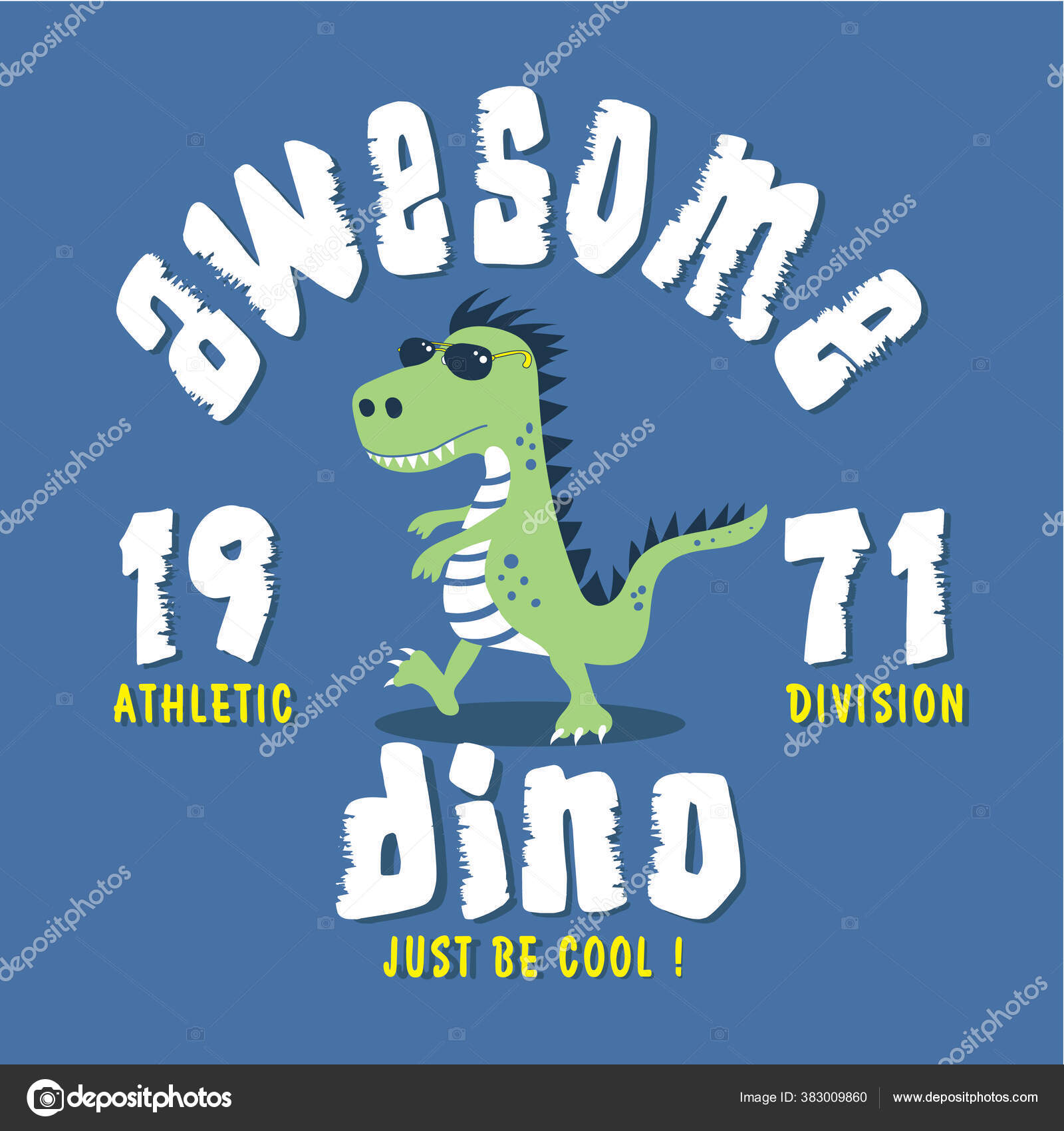 Stylish Banner Rex Vector Illustration Stock Vector by ©skyhawk 383009860