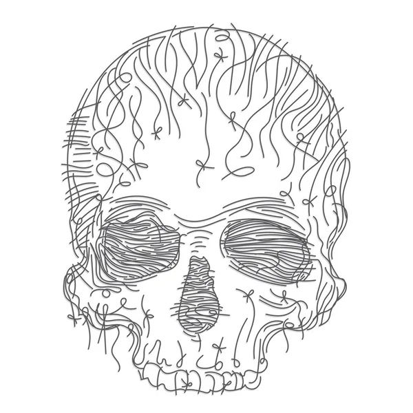 Skull line art Stock Photos, Royalty Free Skull line art Images ...