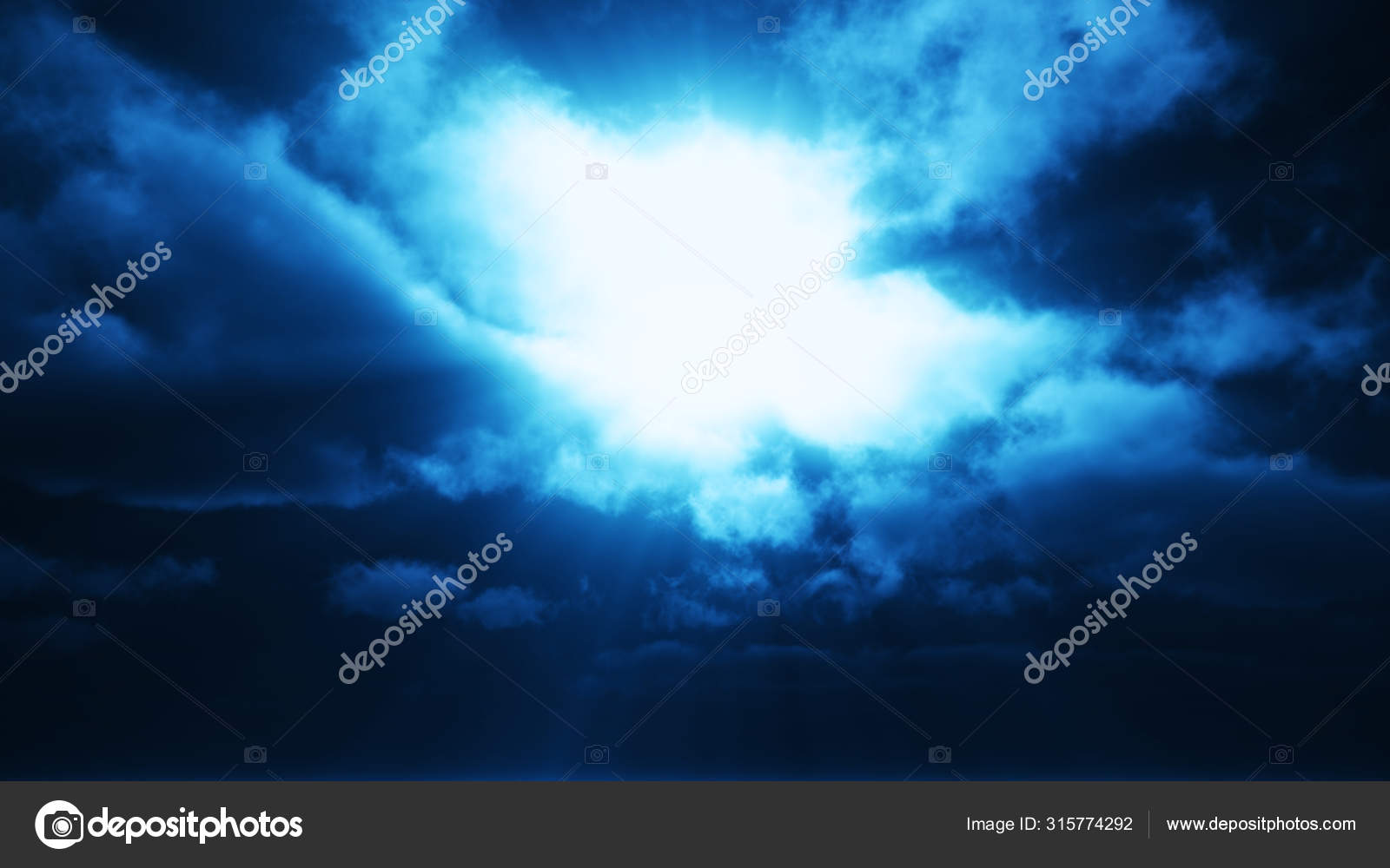 Moon Horror Clouds Night — Stock Photo © alexnako #315774292