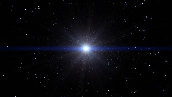 Star Explosion Space Star Ray Render Illustration — Stock Photo ...