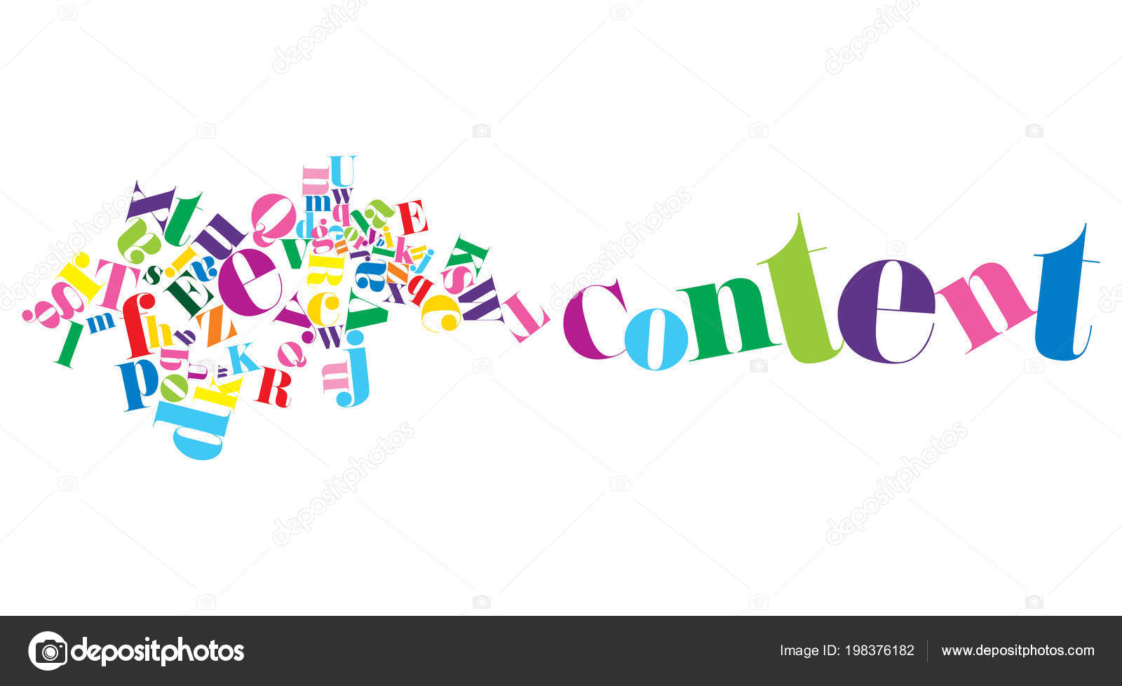 Abstract Illustration Content Isolated White Background Stock ...