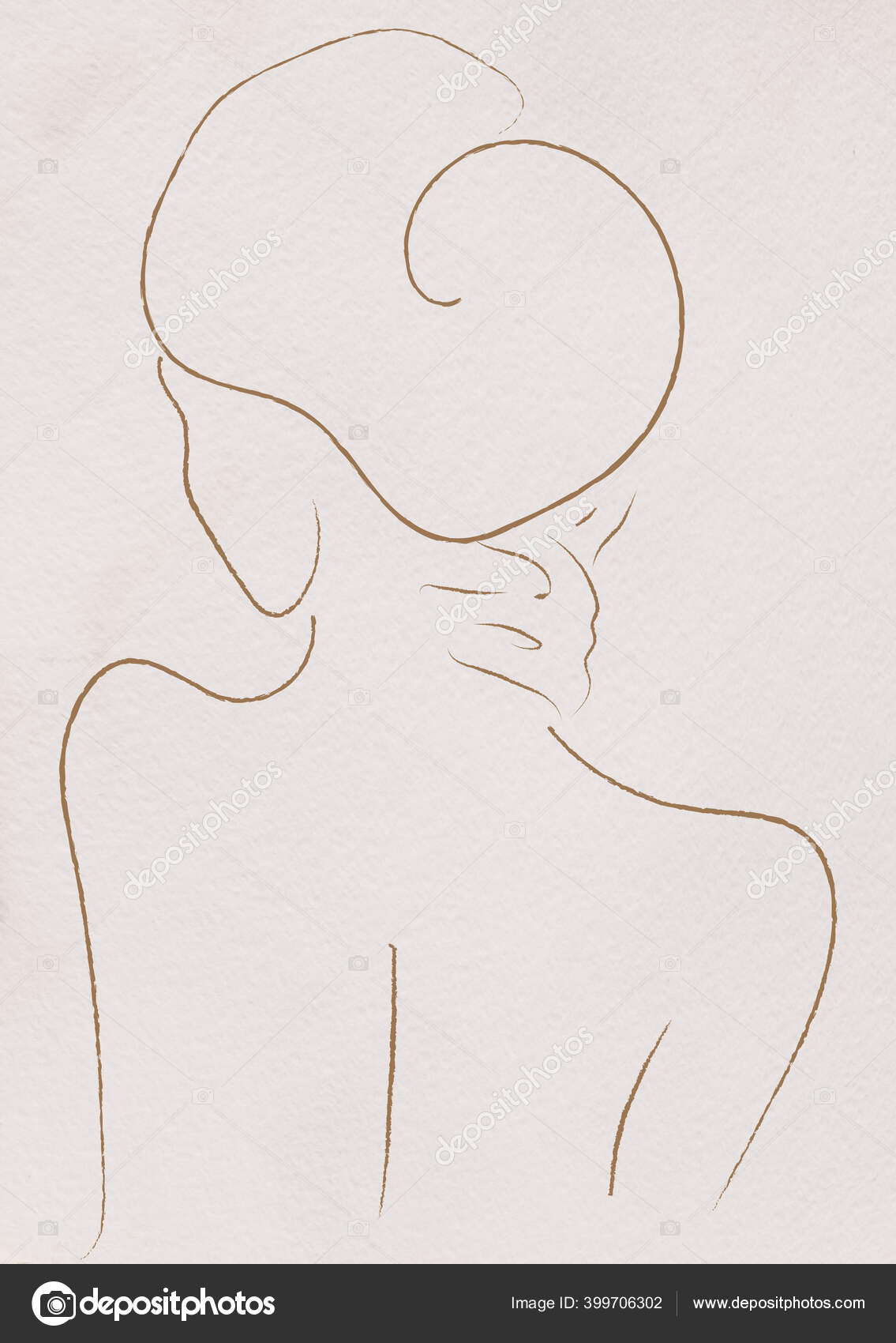 Woman Back Draw Store | www.pinnaxis.com