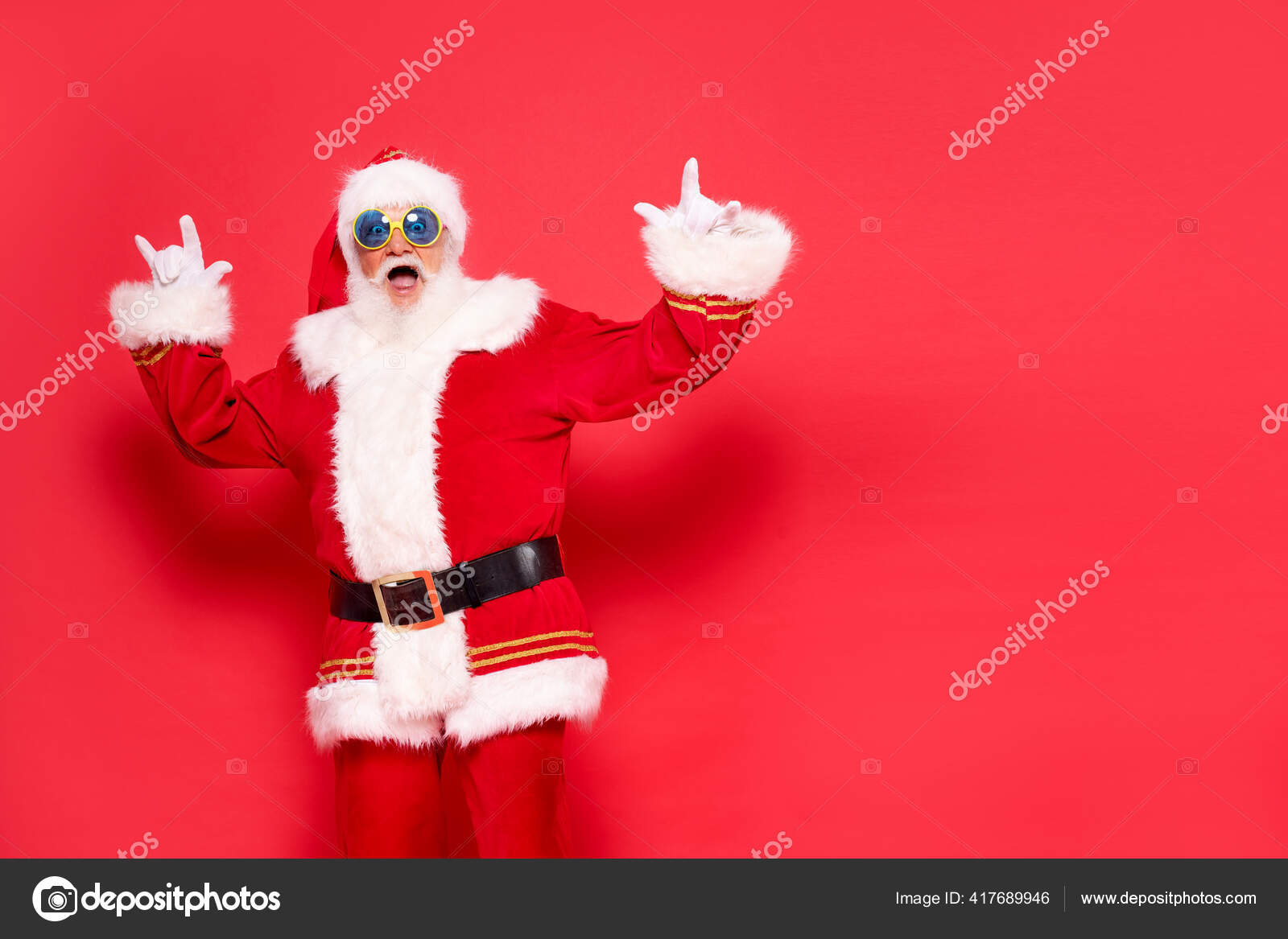 Santa Claus Looking Crazy