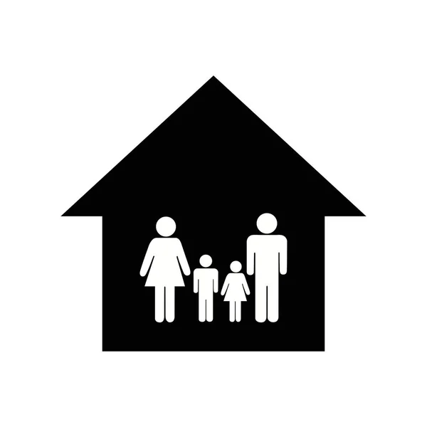 Family at home icon Stock Vector Image by ©HonzaHruby #68580955