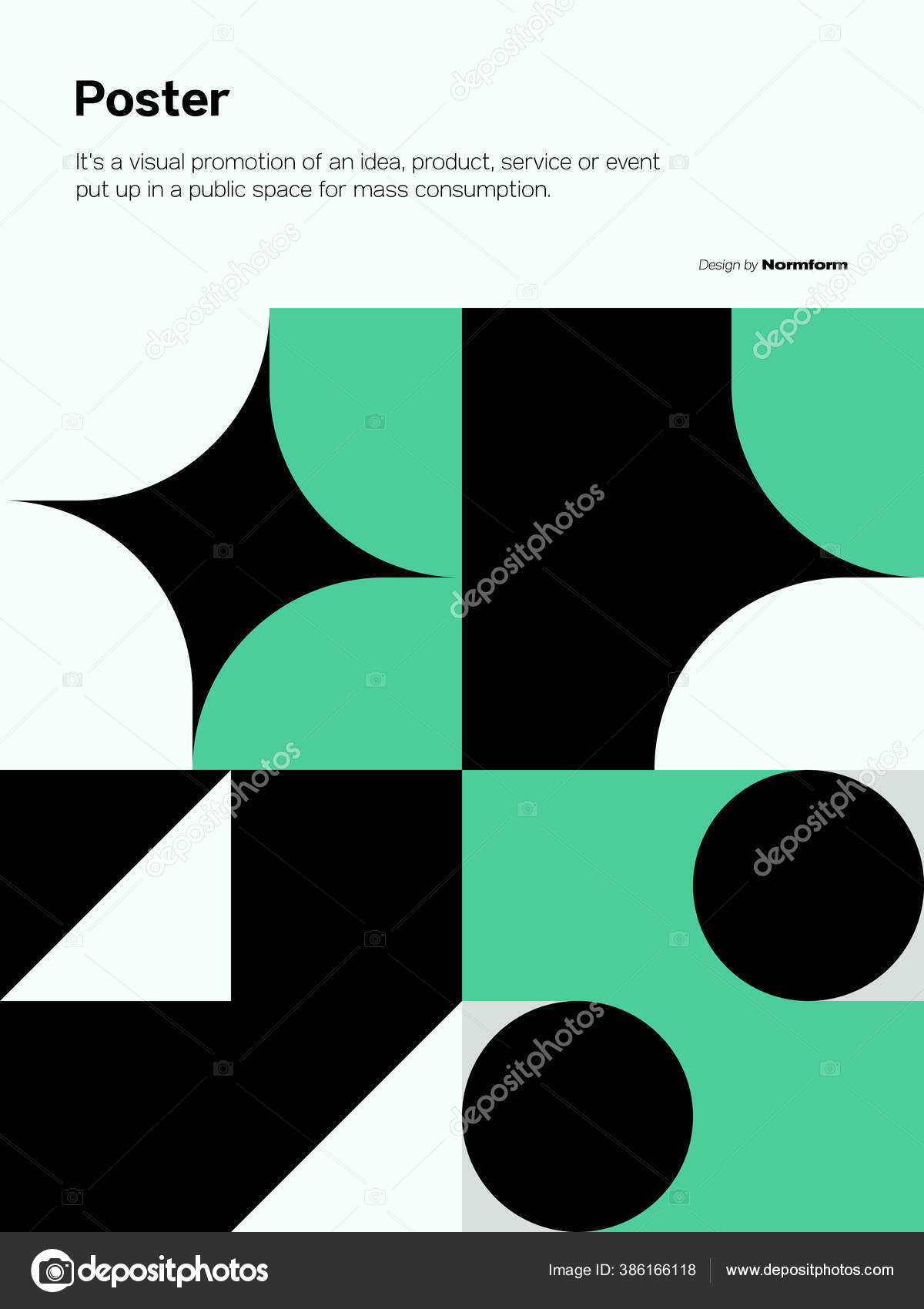 Postmodern Graphic Design Size Vector Cover Mockup Created Modernism ...
