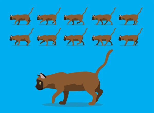 Animal Animation Sequence Cat British Shorthair Cartoon Vector Seamless ...