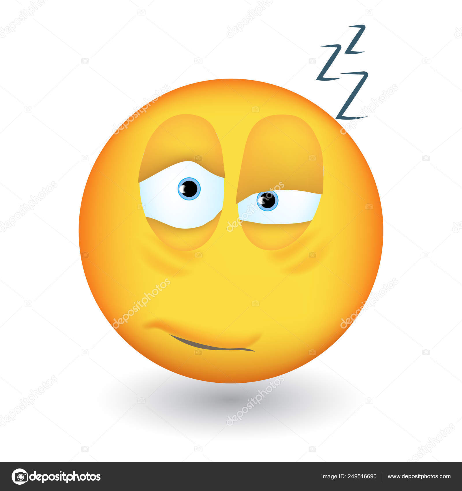 Cute Emoji almost fell asleep — Stock Vector © annyshka78 #249516690