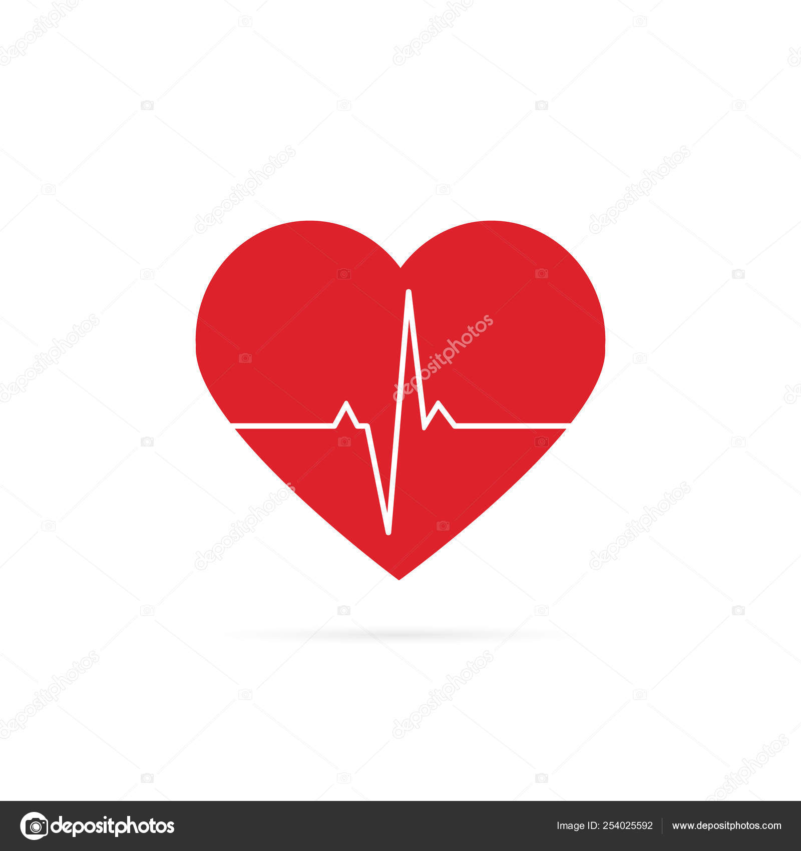 Icono de fondo de línea Heartbeat . Vector de stock por ©AndrOm 254025592
