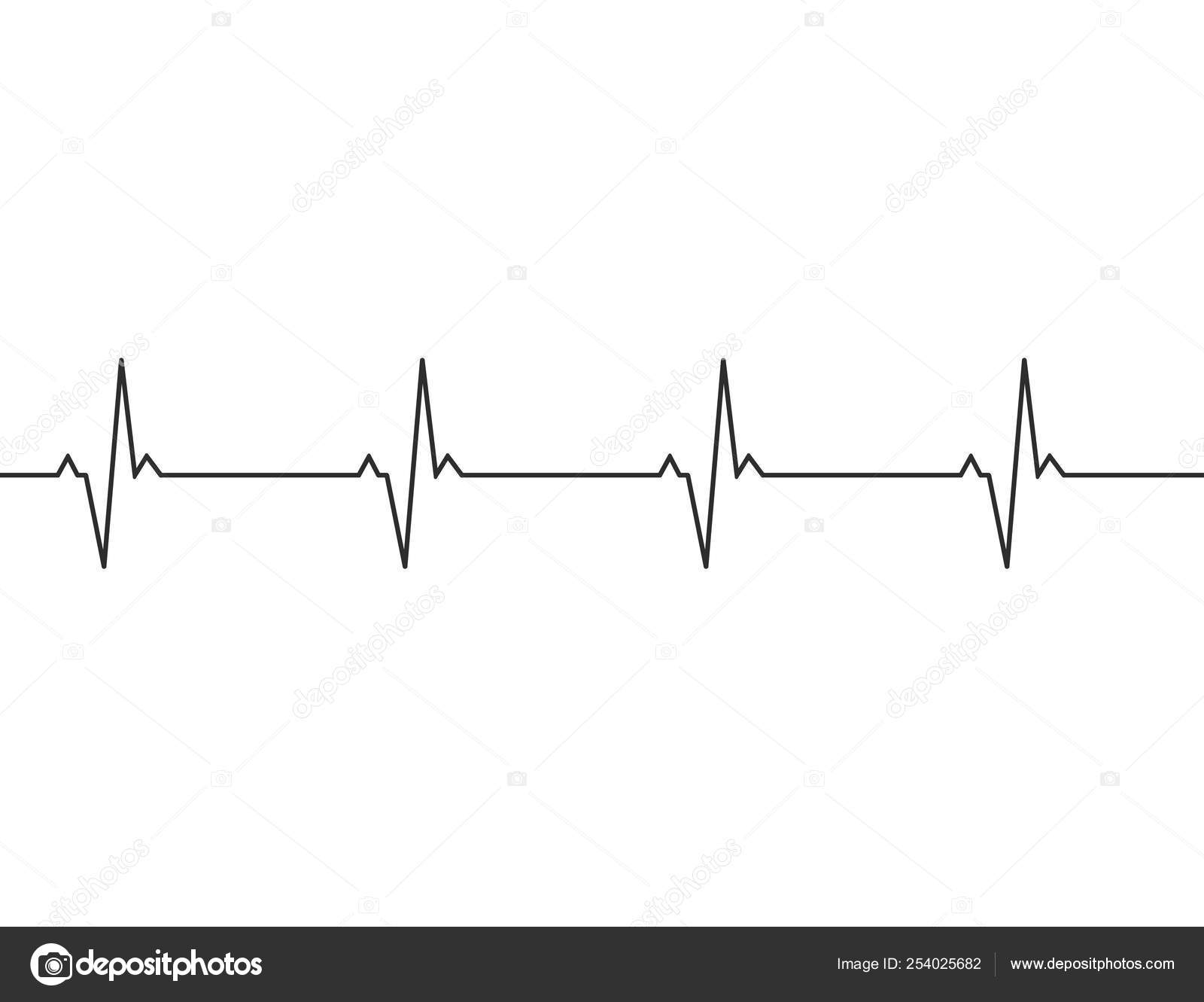 Icono de fondo de línea Heartbeat . Vector de stock por ©AndrOm 254025682