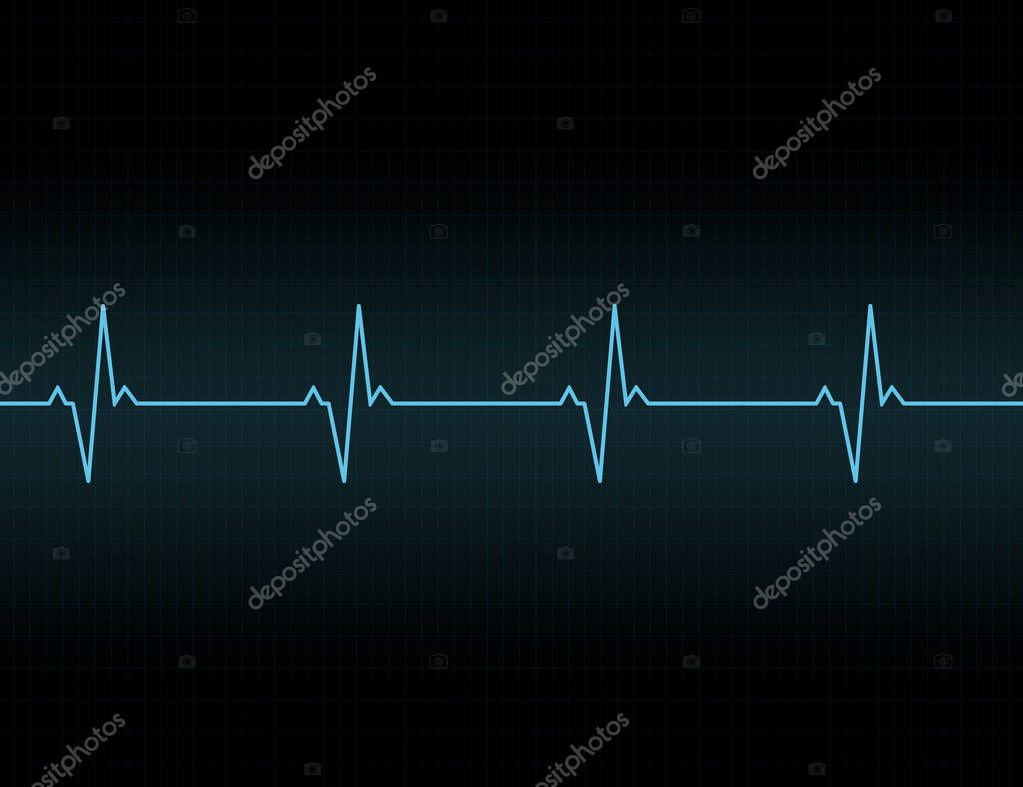 Icono de fondo de línea Heartbeat . Vector de stock por ©AndrOm 254027028