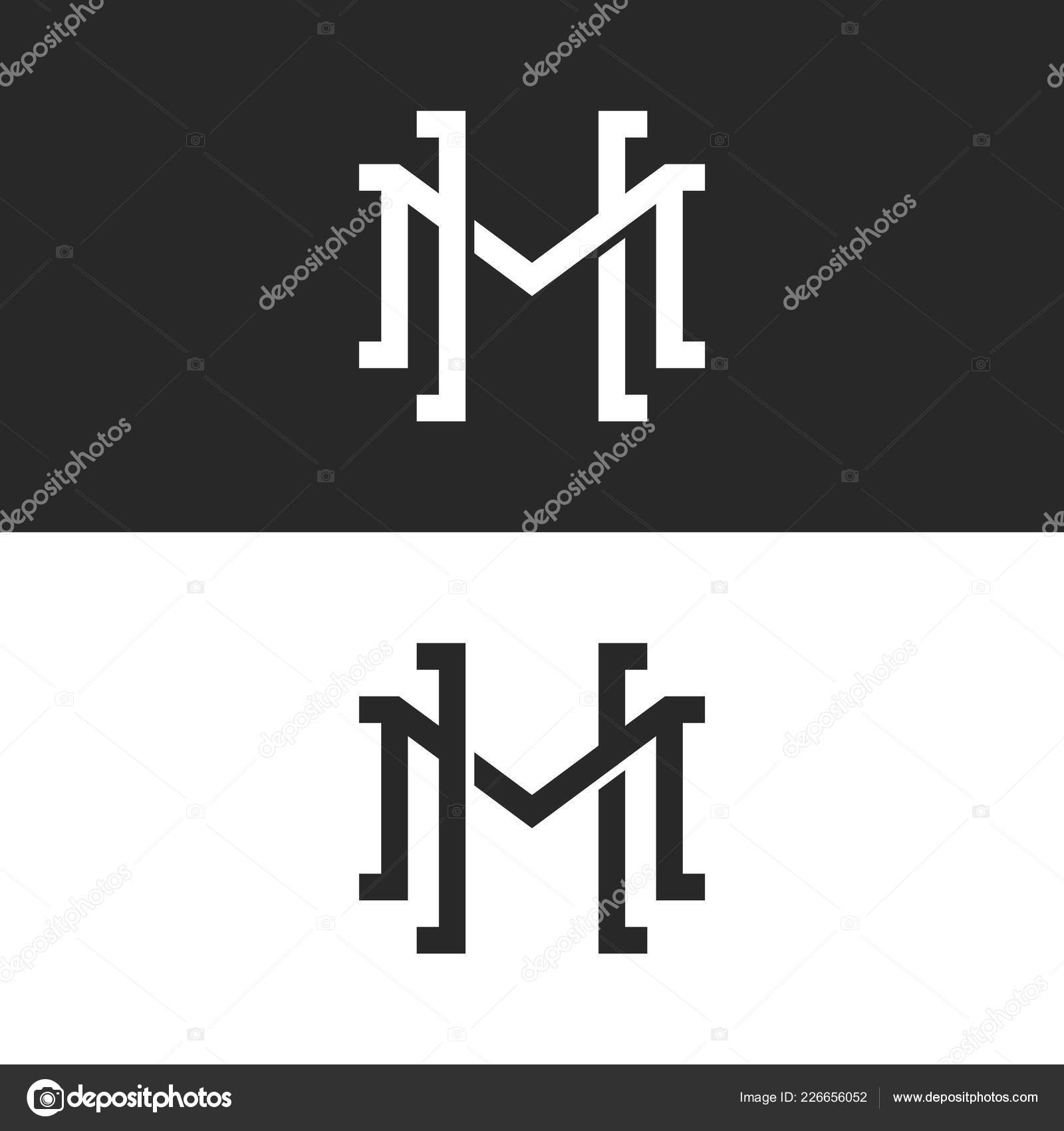 Overlapping Letters Logo