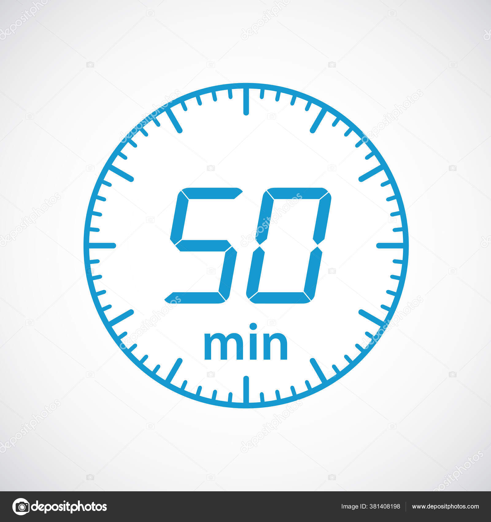 Time Min Clock Stopwatch Isolated Set Icons Label Cooking Time Stock ...