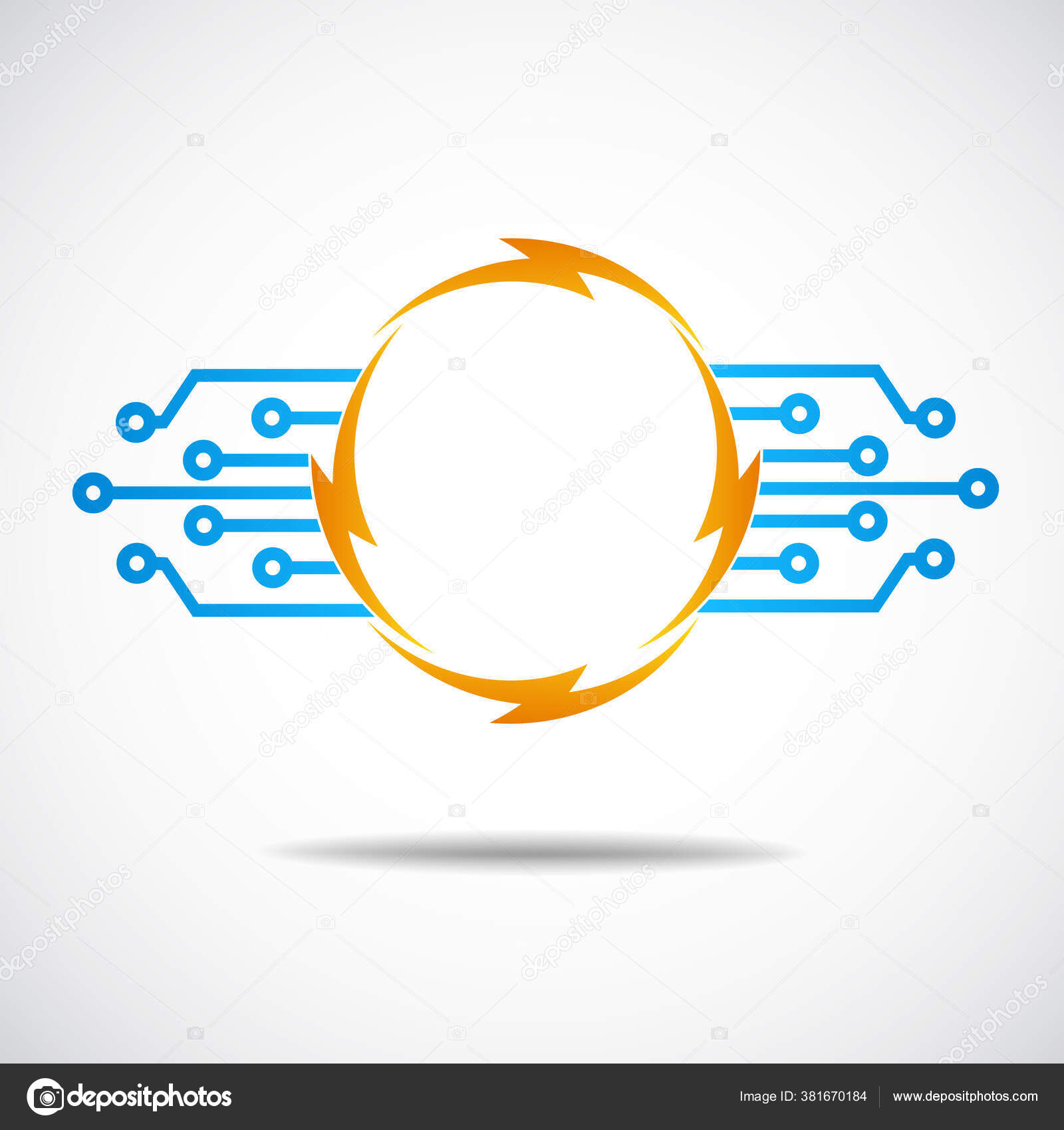 Digital Electronics Logo Design Stock Vector Image by ©3rus #381670184