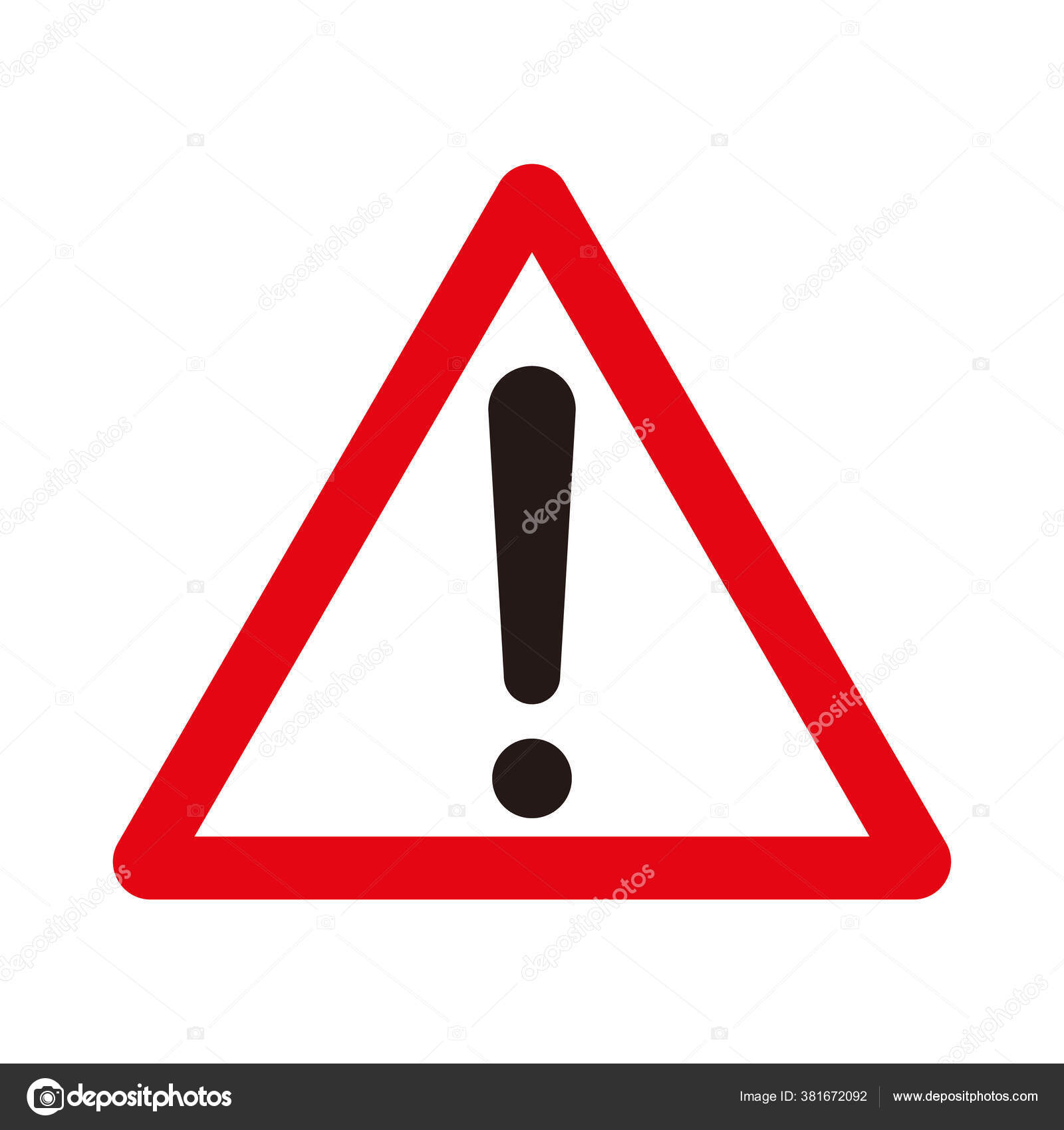Signo Advertencia Vector Icono Vector de stock #381672092 de ©3rus Signo Advertencia Vector Icono Vector de stock #381672092 de ©3rus