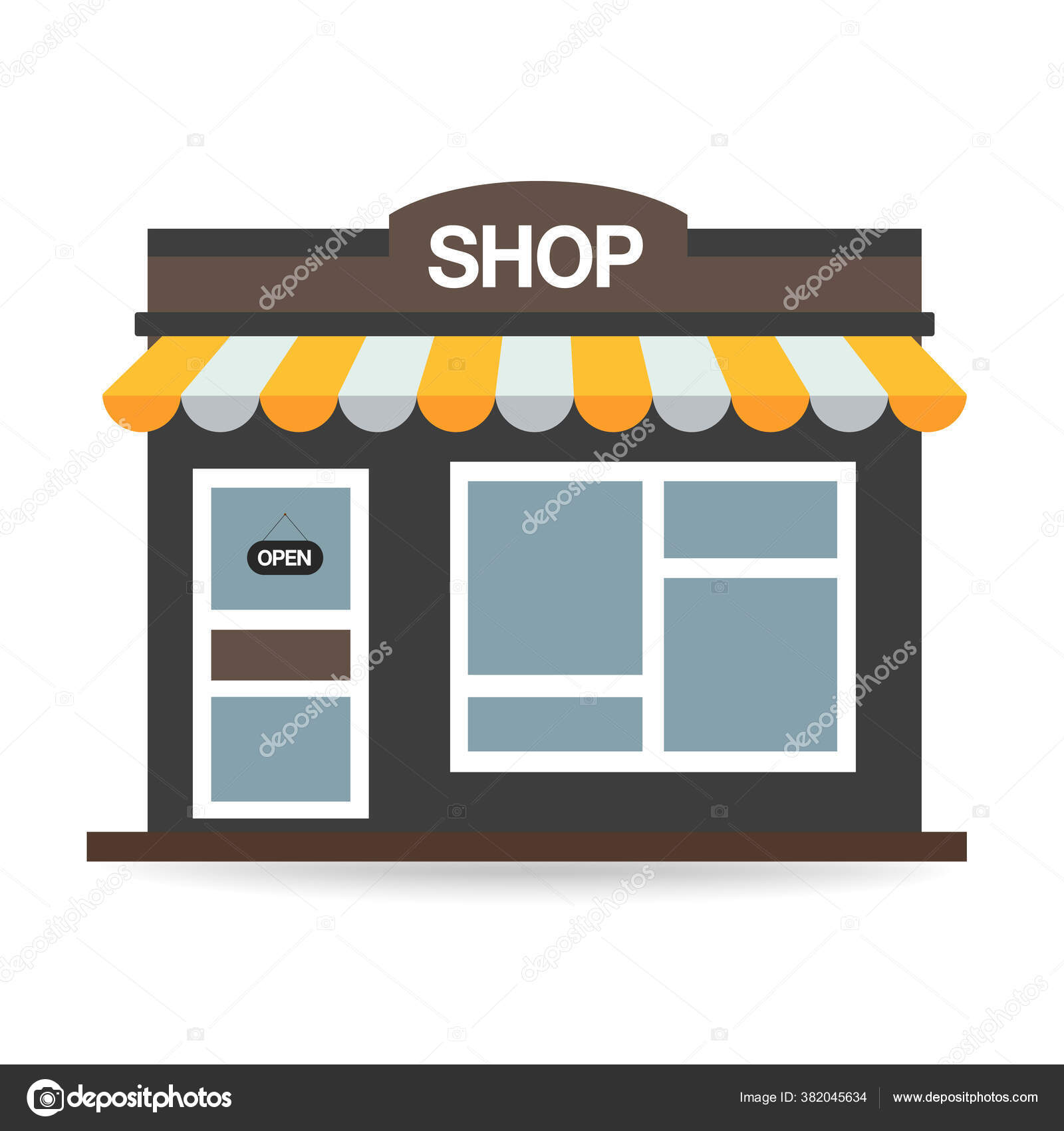 Store Shop Market Vector Illustration Background Stock Vector Image by ...