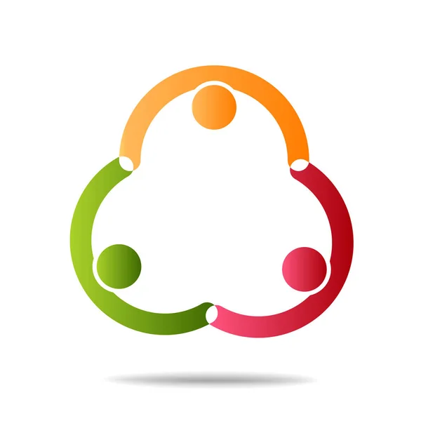 Community Support Sign People Symbol Vector Illustration Stock Vector ...