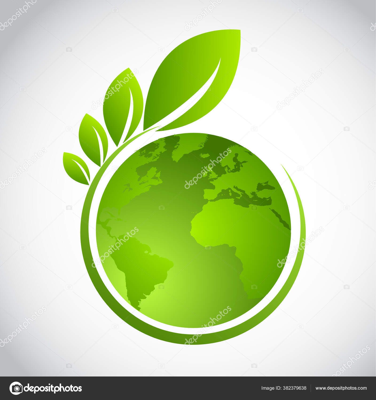 World Environmental Saving Logo Ecology Friendly Concept Vector ...