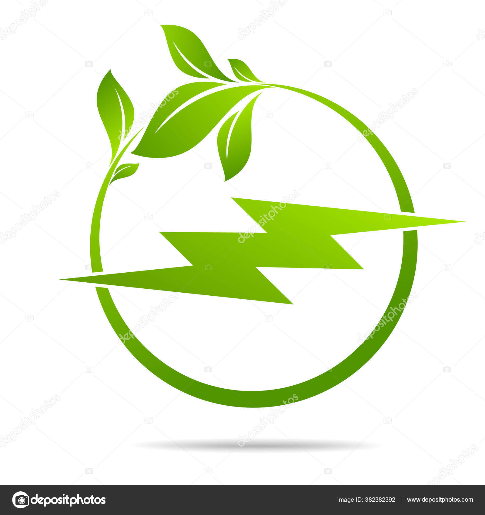 Energy Green Electricity Design Icon Stock Vector by ©3rus 382382392